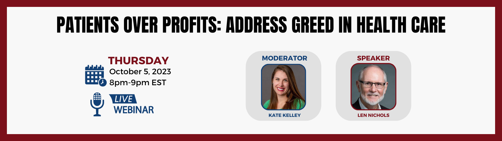 Patients Over Profits: Address Greed In Health Care - Doctors for America