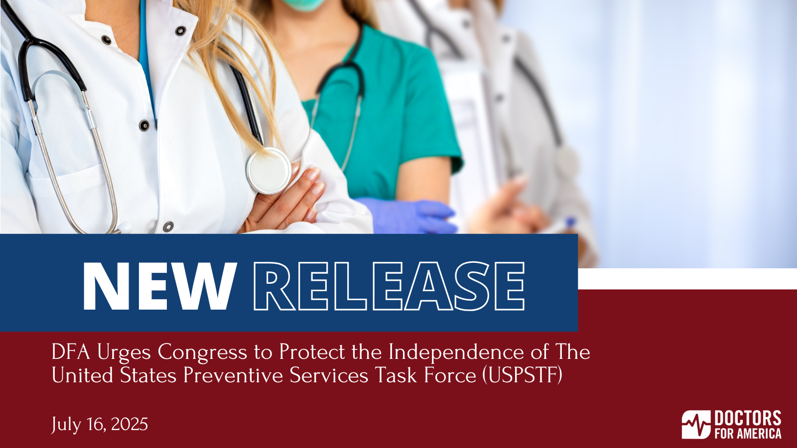 DFA Urges Congress to Protect the Independence of USPSTF